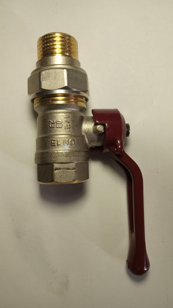 Кран шаровый 1/2 латунный с американкой . Россия , TEMPER. - купить по ...