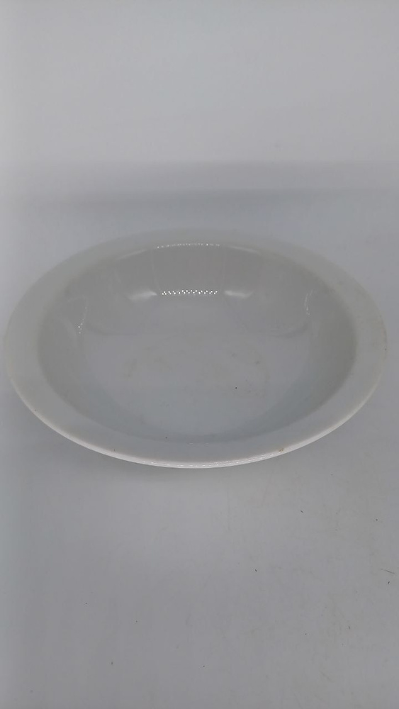 Винтажная советская белая глубокая тарелка фарфор СССР купить по низким ценам в интернет