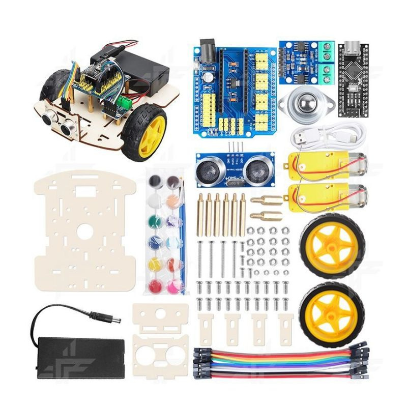 Arduino Smart Cart Robot Starter Kit, DIY, с красками - купить с ...
