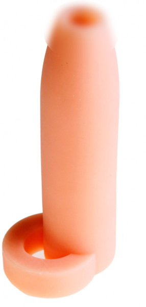 Расширяющая пенис насадка с креплением на мошонке Real Feel Enhancer ...