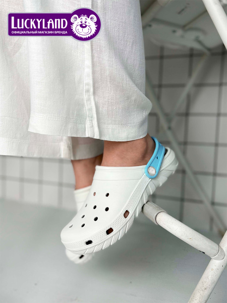 Сабо Женский Lucky Land EVA, размер 41 Круглый нос, Закрытый нос Без каблука Россия купить c ...