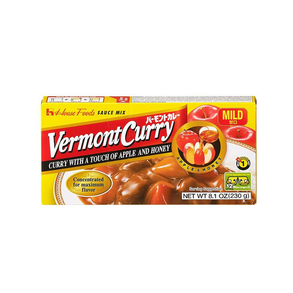 Соус овощной Карри неострый 12 порций Vermont Curry (12 порций), Япония ...