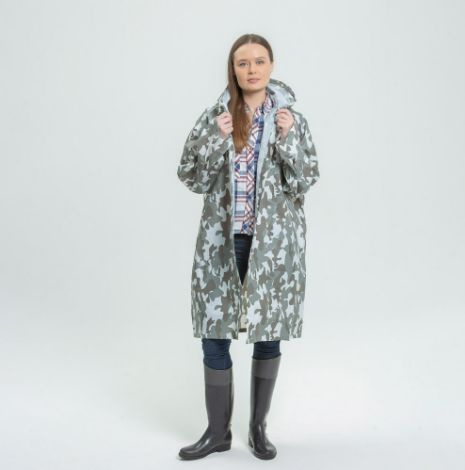 Дождевик Женский inbloom Капюшон зеленый EVA, размер универсальный Длинный На любой сезон ...