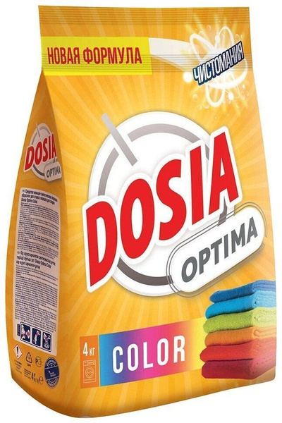 Dosia Optima Стиральный порошок автомат Color, 4 кг/ купить на OZON по ...