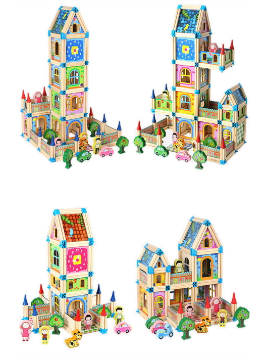 Конструктор деревянный "Дом" 128 деталей - купить с доставкой по ...