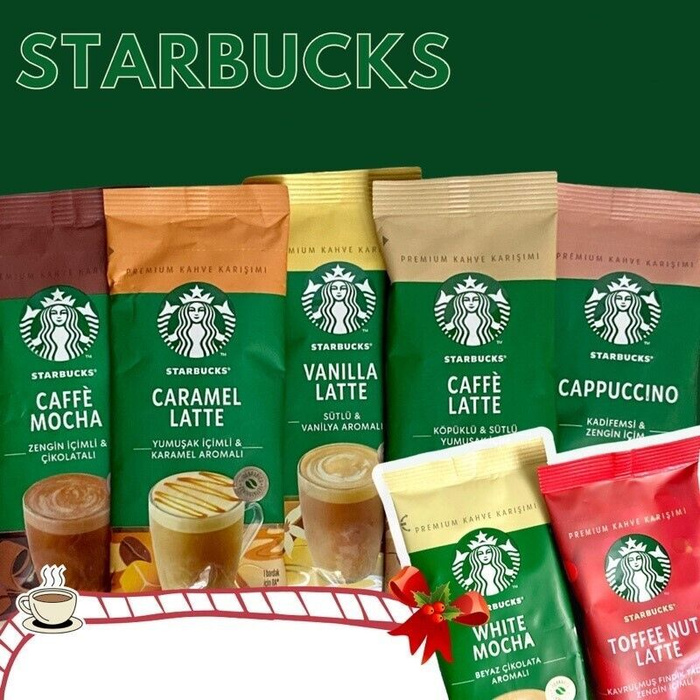 Кофе Starbucks в пакетиках ассорти x3 вкуса - купить с доставкой по ...