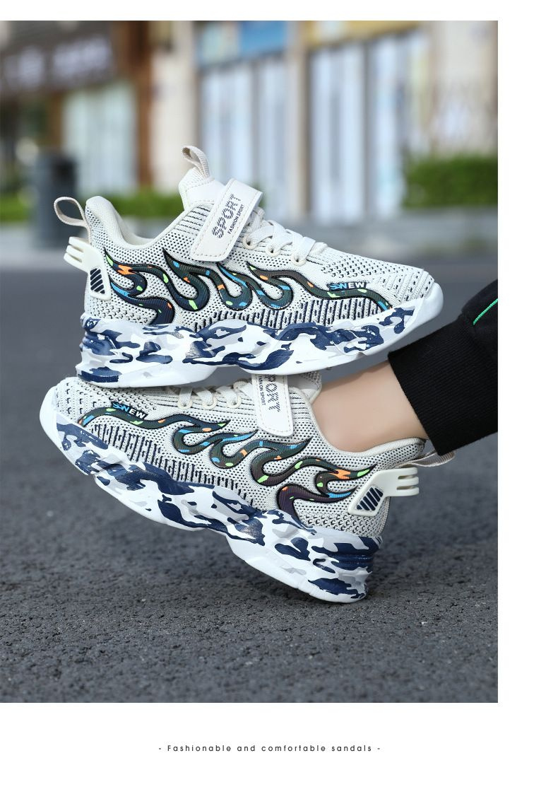 Кроссовки Девочки, Мальчики Синтетическая дышащая сетка, Сетчатая ткань, размер 34,5 На любой ...