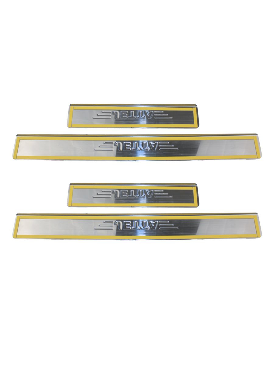 Накладки на пороги Фольксваген Джетта 6 Рестайлинг / Volkswagen Jetta 6 ...