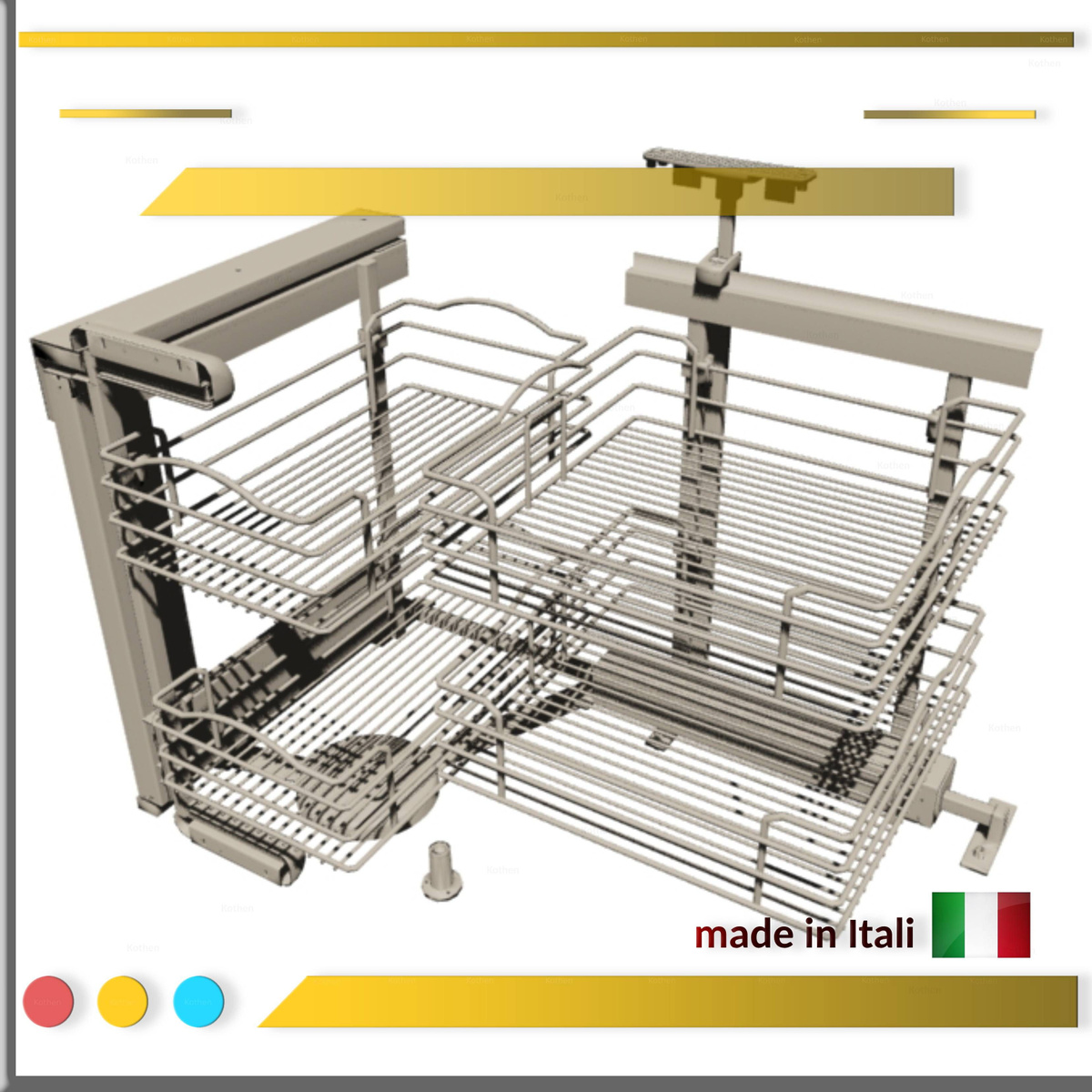 Волшебный уголок левый, механизм Dynamic Corner в угловую базу с ...