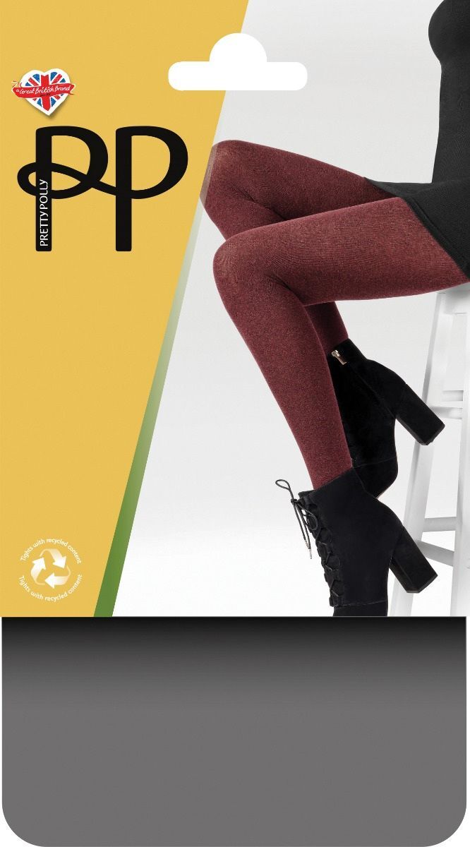 Колготки Женский Pretty Polly, размер 2, 3 бордовый Хлопок 120 ден ...