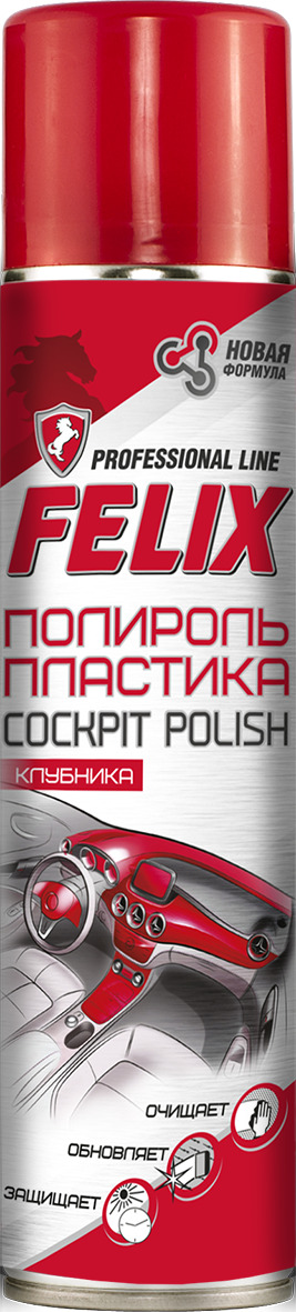 Полироль пластика Felix, аэрозоль, клубника 400мл купить c доставкой на ...
