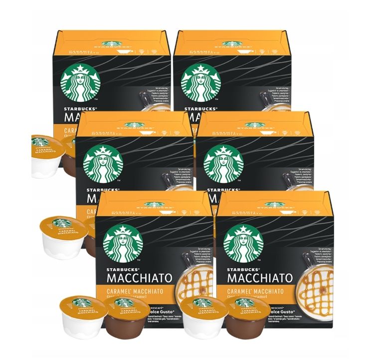 Кофе в капсулах STARBUCKS Caramel Macchiato 6 х 12 / Старбакс карамель ...