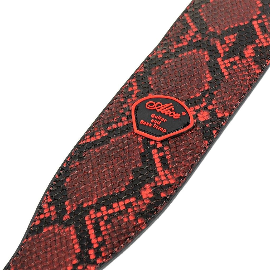 Ремень для гитары ALICE A040-P3, ЭКО-кожа, ширина 7 см, с держателем ...