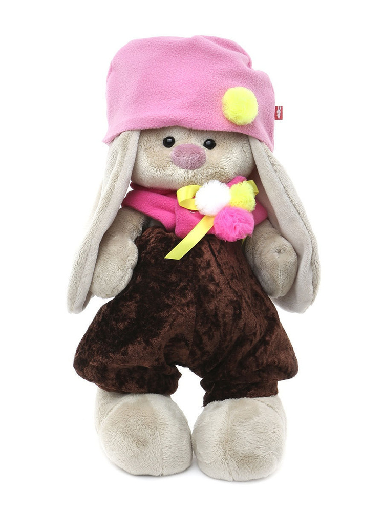 Мягкая игрушка Budi Basa Зайка Ми в штанишках и снуде, 25 см, в подарочной коробке, Буди Баса ...