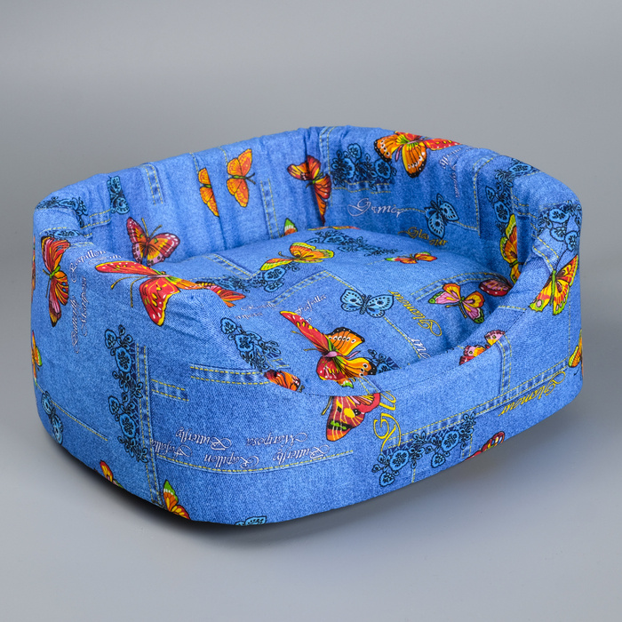 Лежанка номер 2, с подушкой, 45 х 35 х 16 см МИКС ЦВЕТОВ - купить с доставкой по выгодным ценам ...