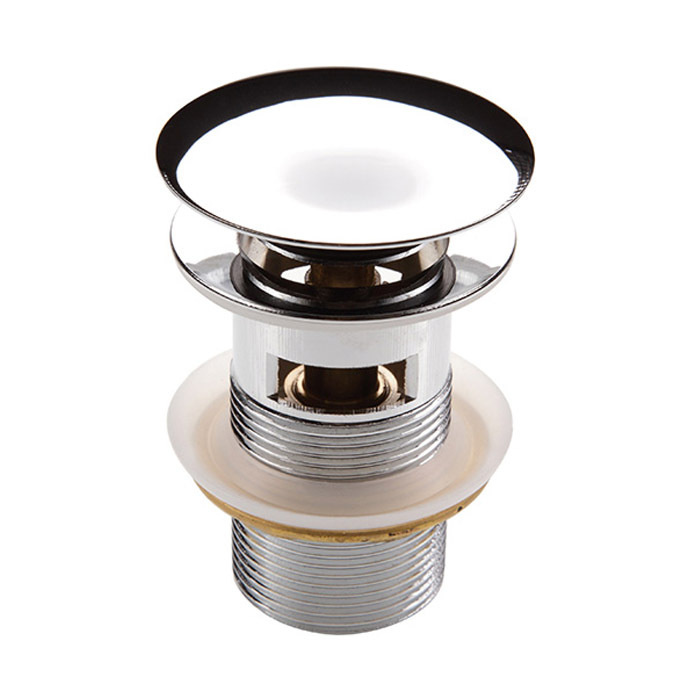 Пробка круглая большая универсальная для раковины хром Deante Click ...