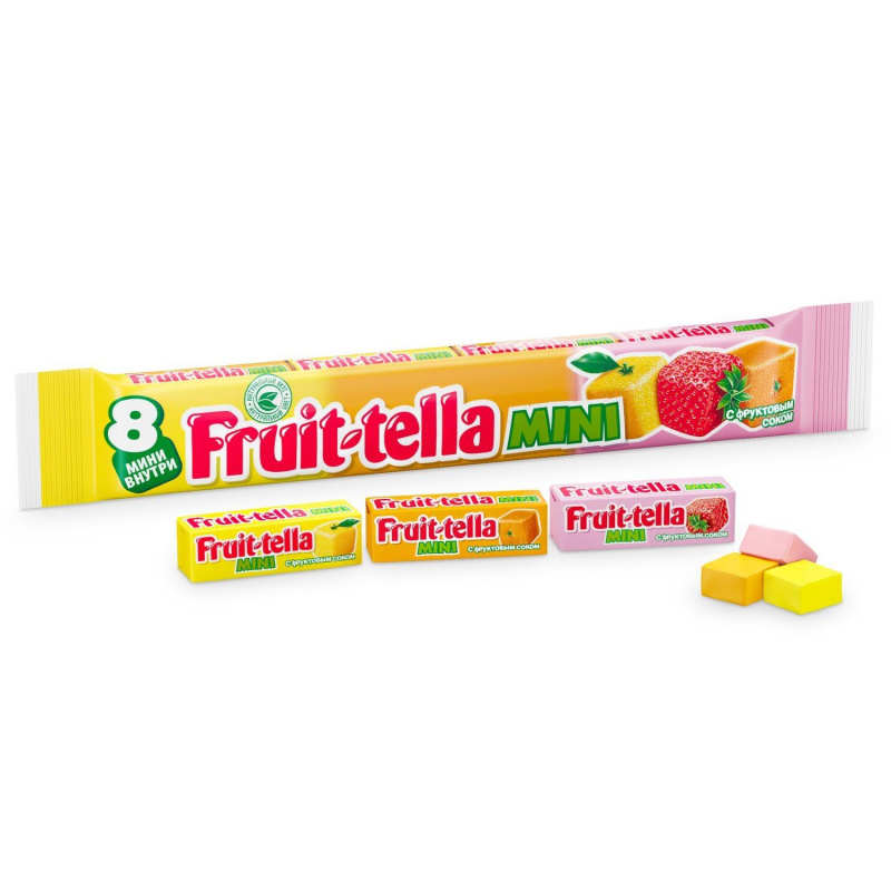 Конфеты жевательные Fruittella Mini Мультипак, 88 г - купить с доставкой по выгодным ценам в ...