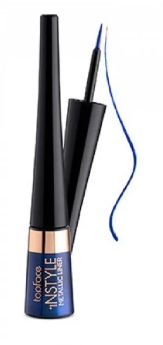 TopFace Подводка для глаз синяя Кремовая водостойкая Instyle Metallic ...