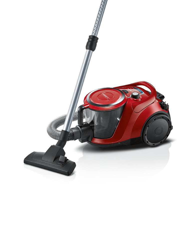 Бытовой пылесос Bosch с контейнером Serie 6 BGS412234A, красный ...