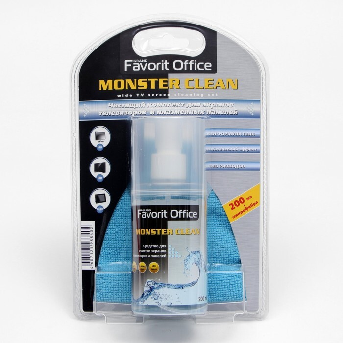Favorit Office Набор Monster Clean, для экранов и телевизоров, гель ...