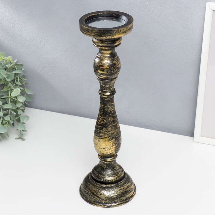 Подсвечник дерево на 1 свечу "Оскар" медь 37х10х10 см 7394908 - купить ...