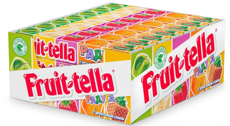 Fruittella жевательные конфеты Радуга, 21 шт по 41 г - купить с доставкой по выгодным ценам в ...