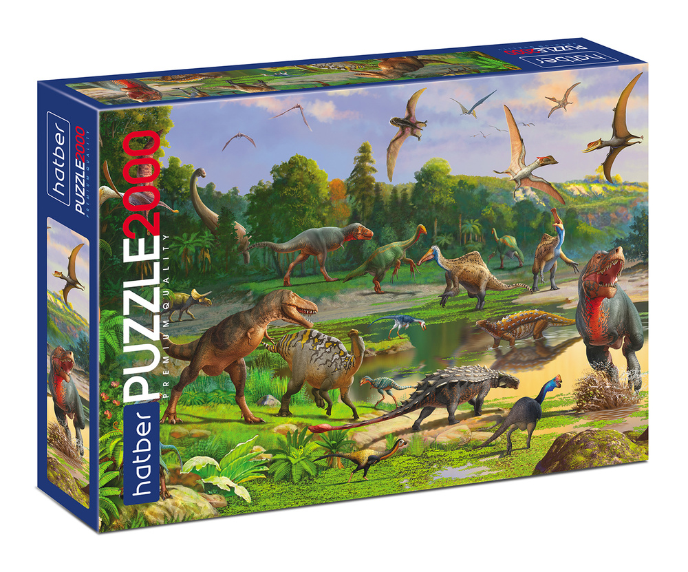 Пазл Hatber Premium 2000 элементов А1ф 980х680мм -ДиноМир- - купить с доставкой по выгодным ...