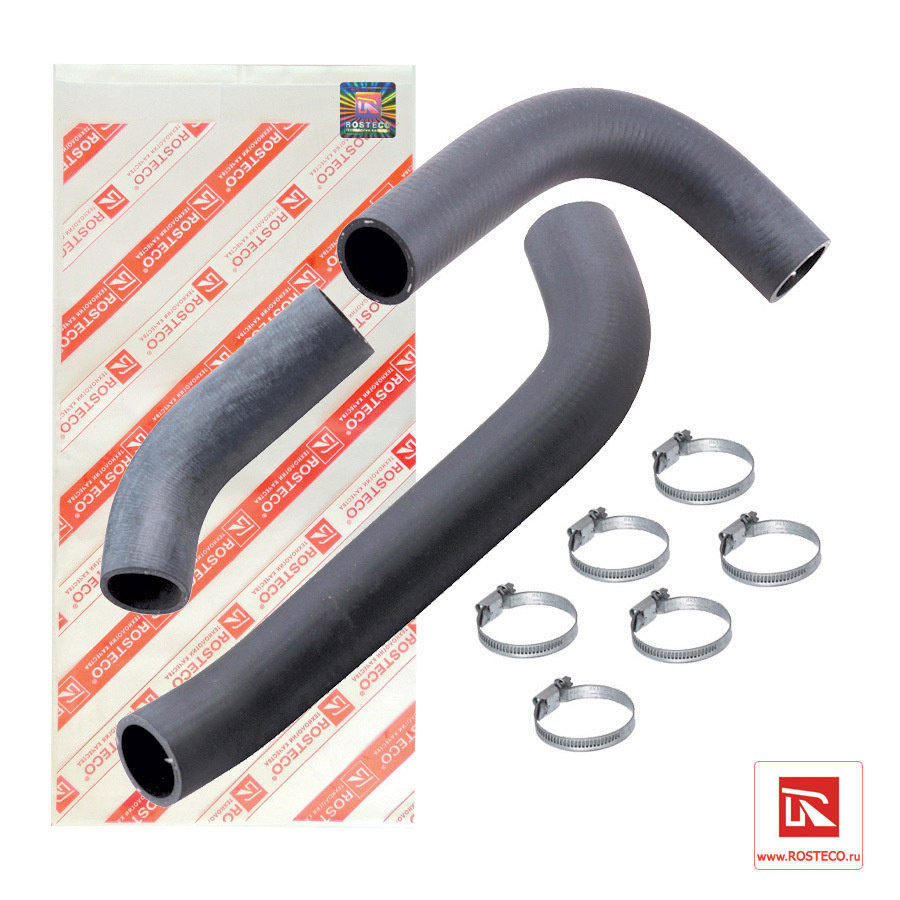 Патрубоки радиатора (комплект) Rosteco 20187 купить на OZON по низкой ...