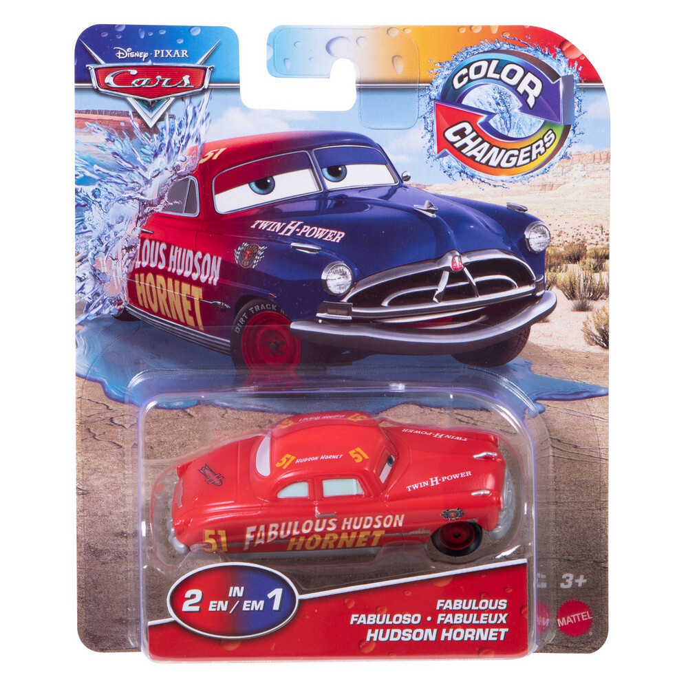 HDM98 Машинка металлическая меняющая цвет Disney Pixar Cars HUDSON ...