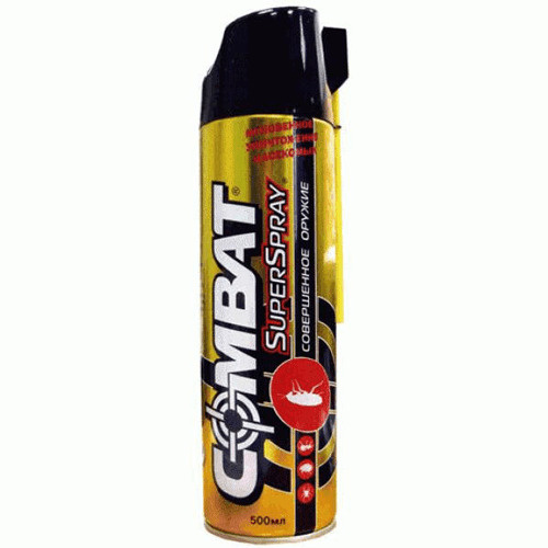 Combat Инсектицидный аэрозоль от ползающих насекомых Super Spray с ...