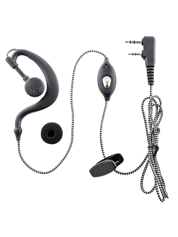 Гарнитура для радиостанции Baofeng Гарнитура для раций и Kenwood, 2-Pin ...