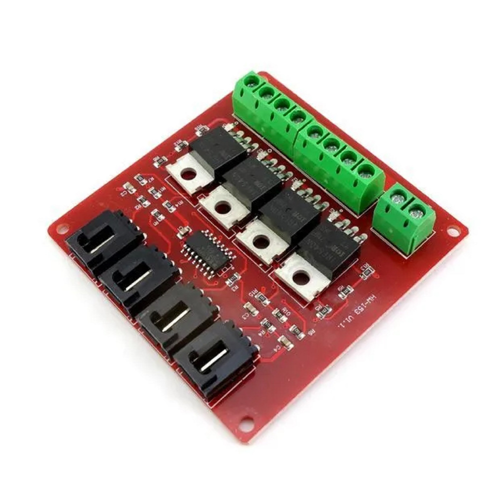Силовой модуль MOSFET IRF540 4 канала опторазвязка - купить с доставкой ...