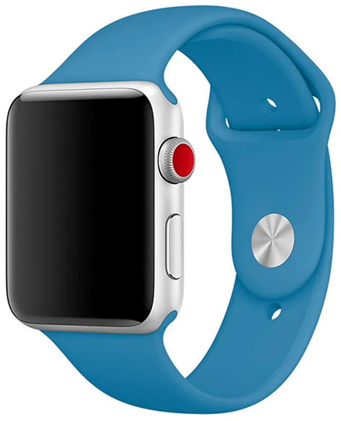 Cиликоновый ремешок для Apple Watch Series 1-8 и Ultra - 42/44/45/49 мм ...