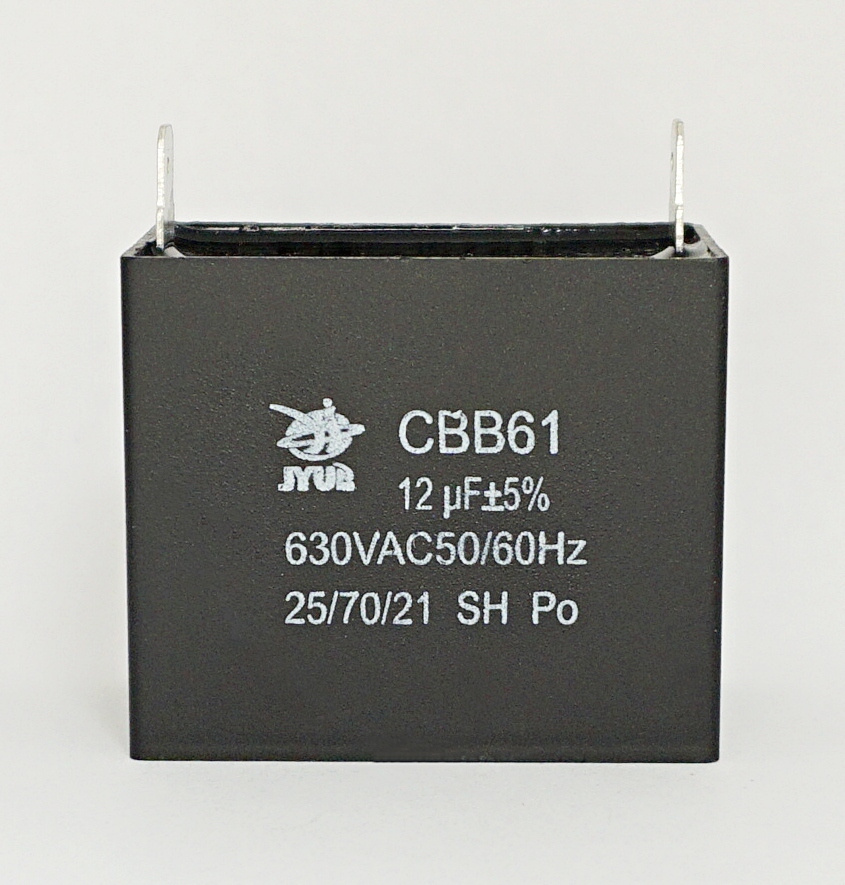 12 мкф 630В 5% 58*35*49 с клеммами CBB-61 - купить с доставкой по ...