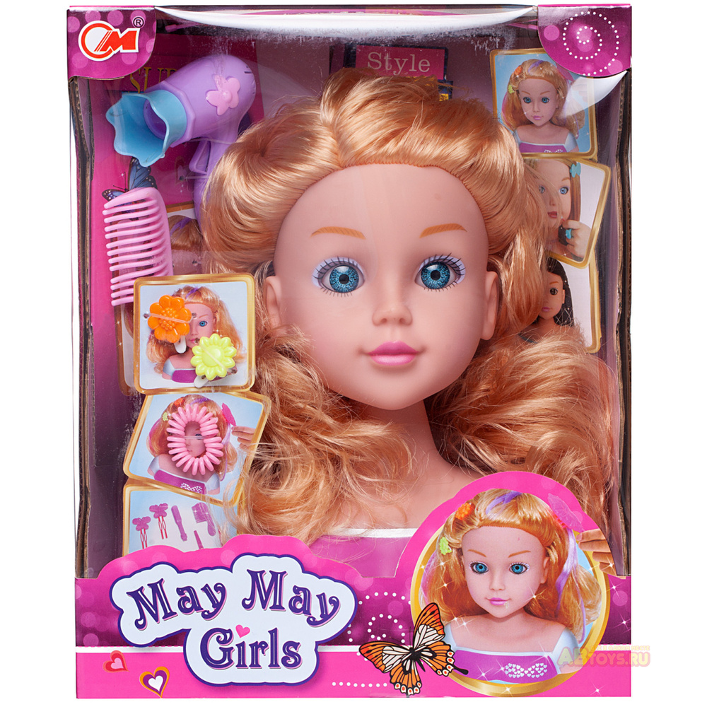 Кукла-манекен Junfa в наборе с игровыми предметами (голова для причесок) - купить с доставкой по ...