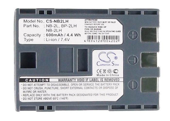 Аккумулятор для фотоаппарата Canon PowerShot S30 (NB-2L, NB-2LH, BP-2LH ...