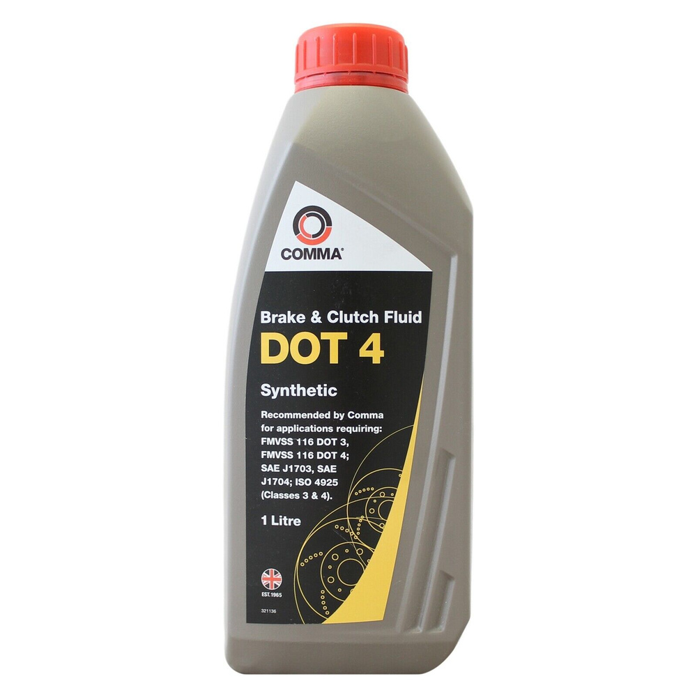Жидкость тормозная Comma Brake & Clutch Fluid DOT 4 Synthetic - купить ...