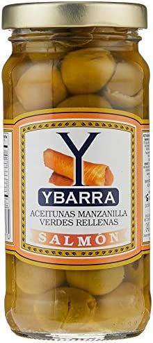 Оливки Ybarra с лососем 240г (Испания) - купить с доставкой по выгодным ...