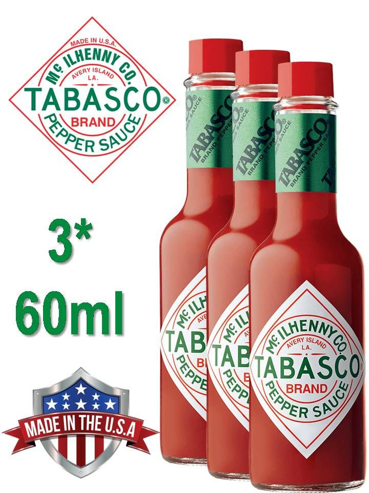 Соус TABASCO 3шт*60мл Красный острый перечный классический (Табаско ...