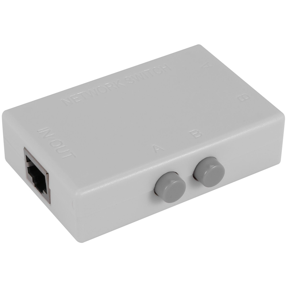 Mini 2 Port RJ45 RJ-45 Сетевой коммутатор Ethernet Network Box Switcher ...