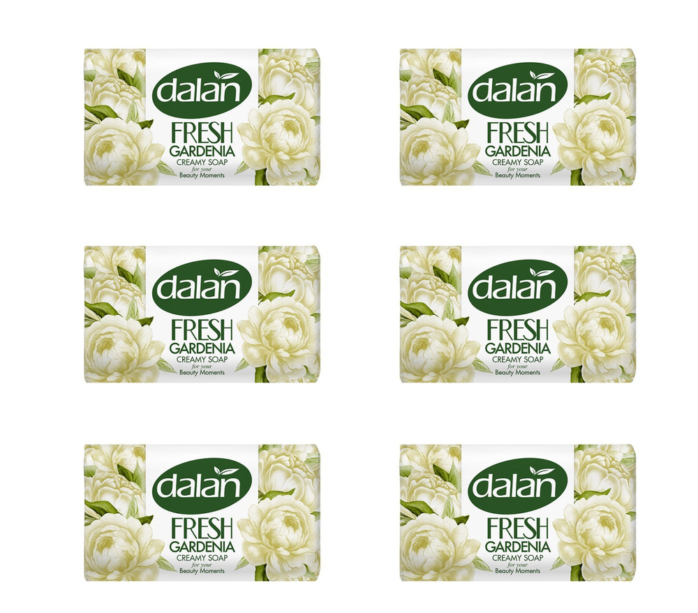 Мыло натуральное, увлажняющее кремовое для рук Dalan FRESH "Гардения" 6 ...