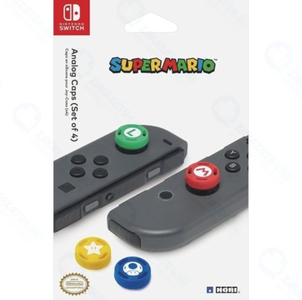 Насадки на стики геймпада для Nintendo Switch HORI Super Mario, 4 шт ...