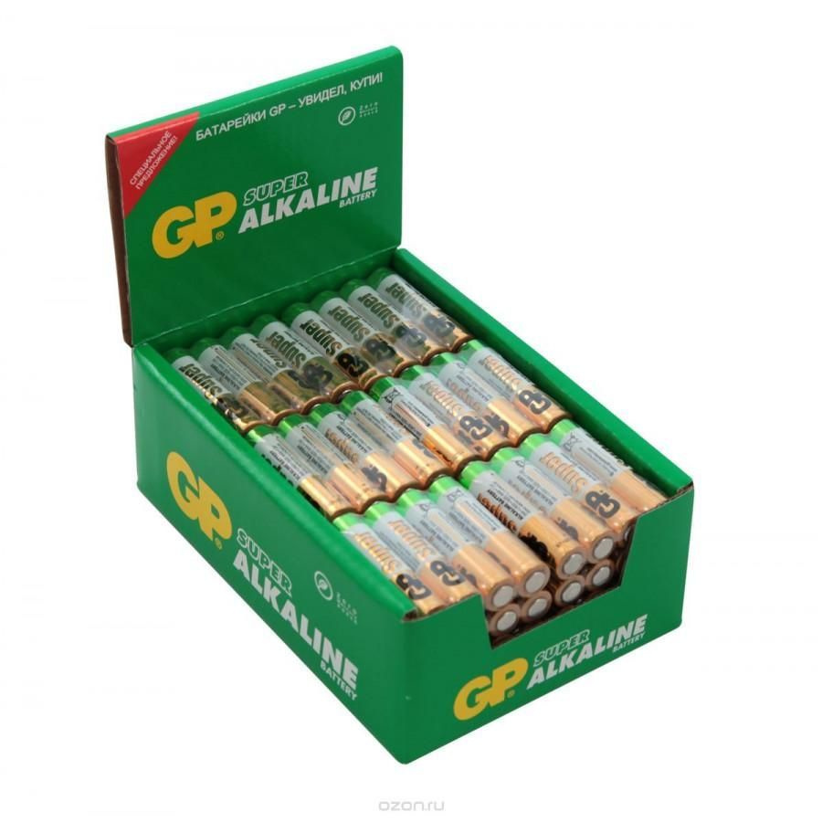 Батарейки щелочные алкалиновые GP Super, тип AA (пальчиковые), 1.5V ...