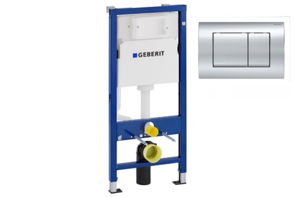 Инсталляция для унитаза Geberit Duofix UP100 458.103.00.1+ Клавиша ...