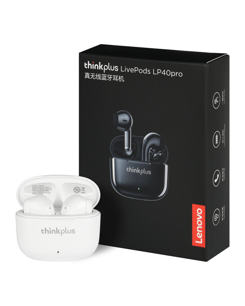 Наушники Вкладыши Glass King Lenovo Thinkplus Live Pods LP40 Pro ...