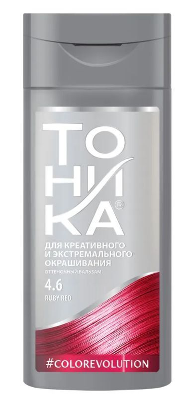 Тоника Оттеночный бальзам для волос, Color evolution, тон 4.6 Ruby Red ...