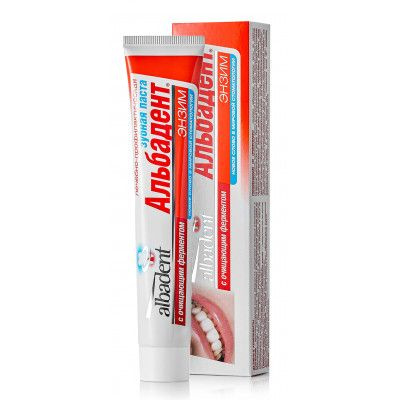 Зубная паста Альбадент ЭНЗИМ профилактическая, 105 г - купить с ...