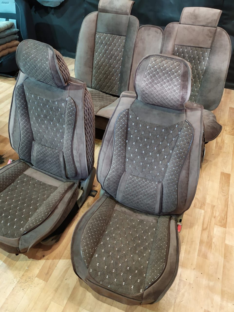 Чехлы анатомические велюровые 3D "Luxury" на автомобильные сиденья ...