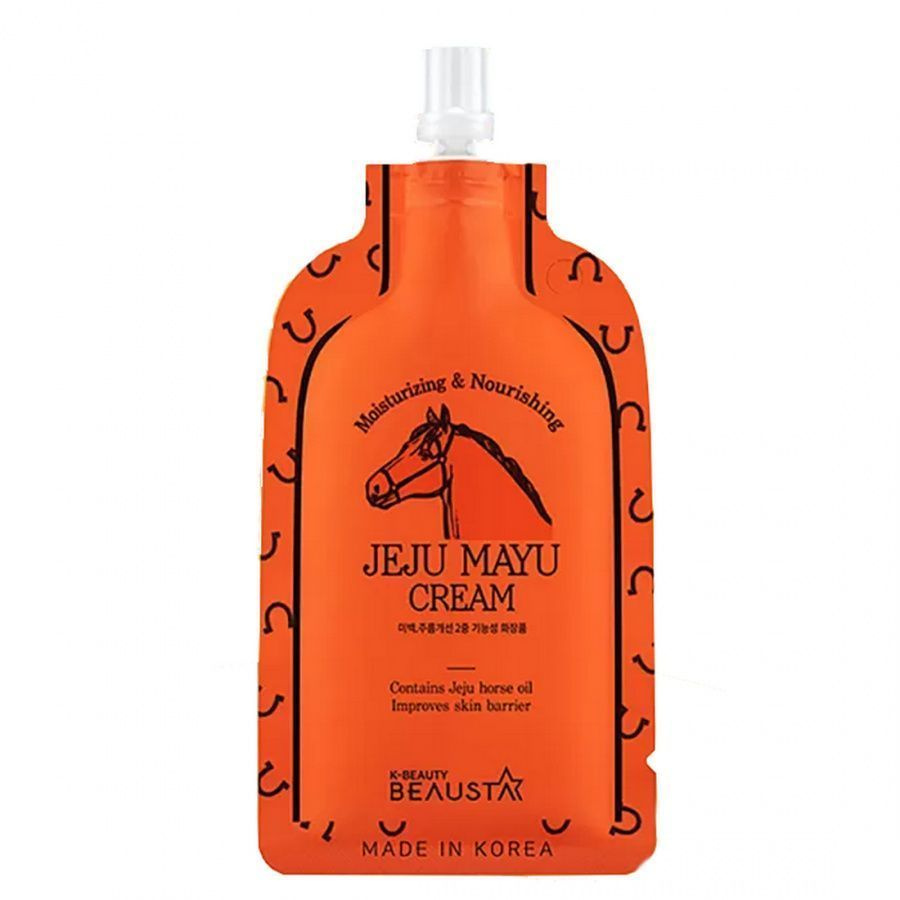 Beausta Крем для лица питательный с лошадиным жиром / Jeju Mayu Cream ...