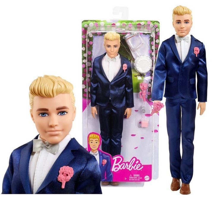 Кукла Barbie Mattel Ken Wedding Groom Барби Кен в свадебном костюме ...